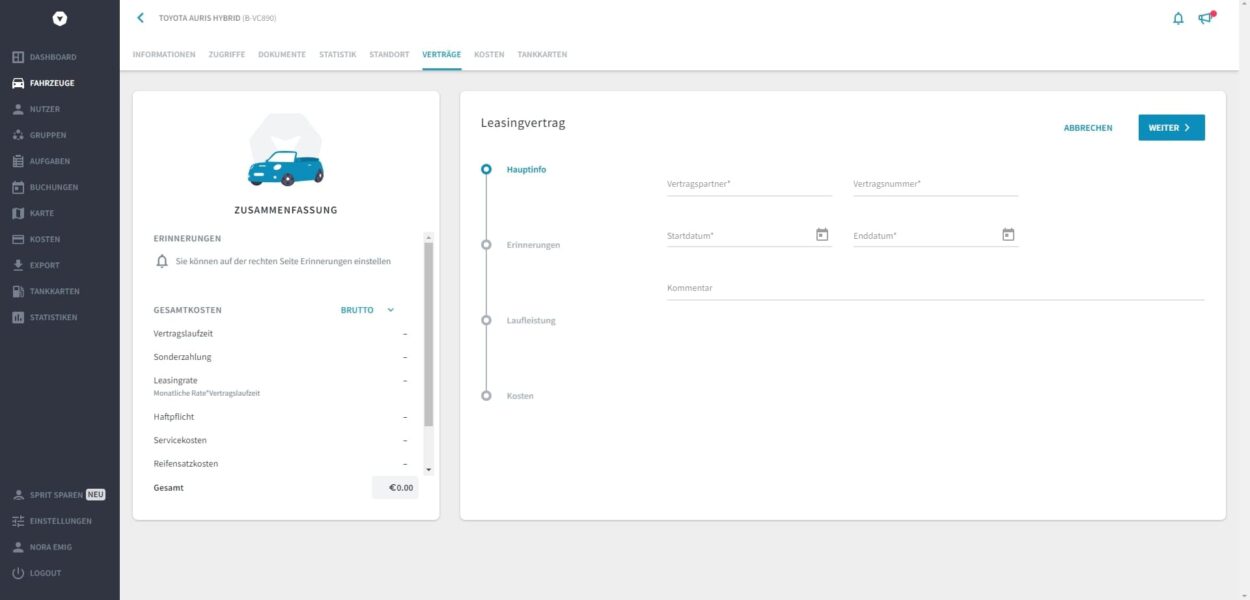 So einfach klappt Vertragsmanagement mit Vimcar Fleet
